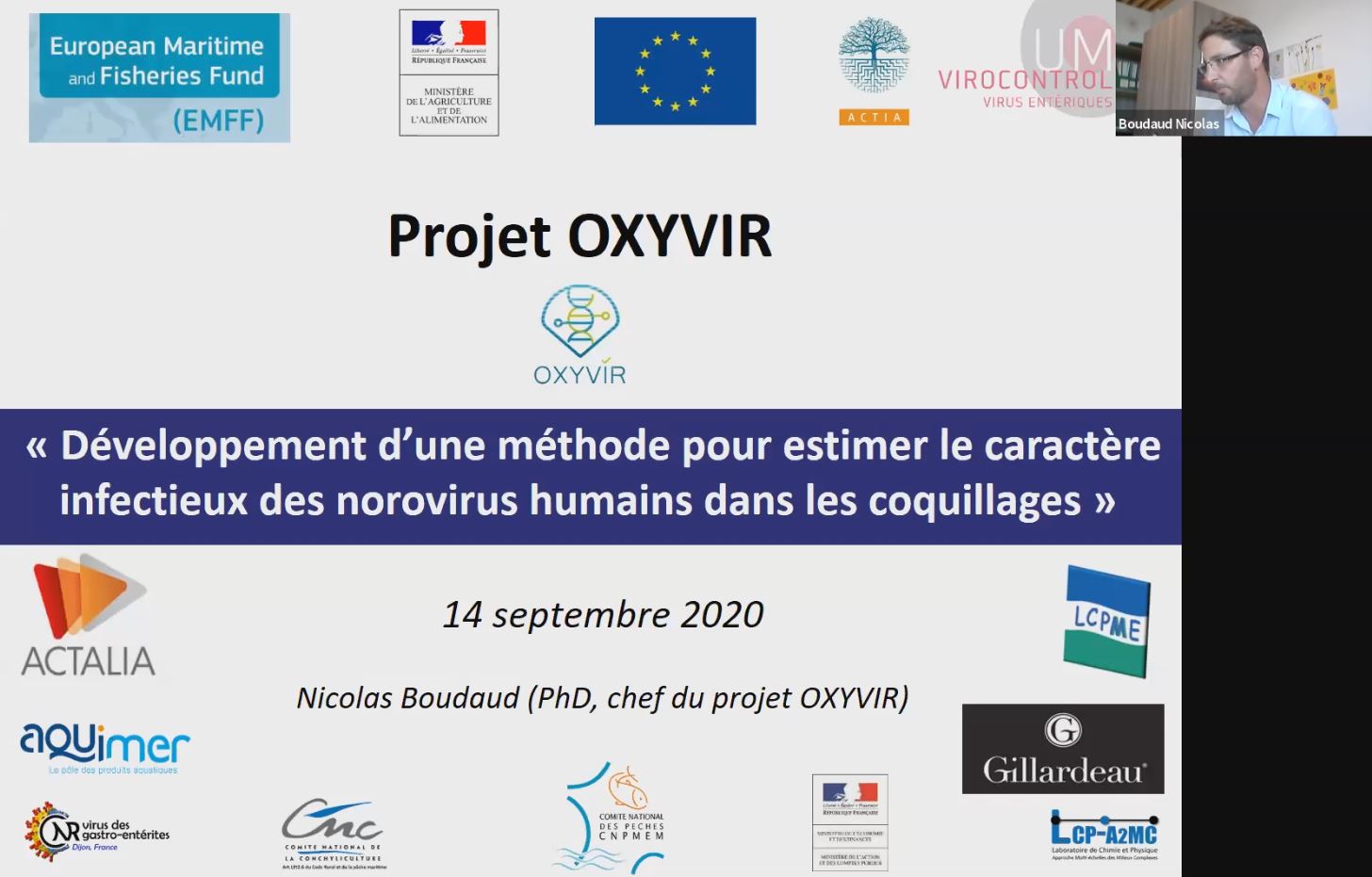 Restitution du projet OXYVIR : comment estimer le caractère infectieux ...